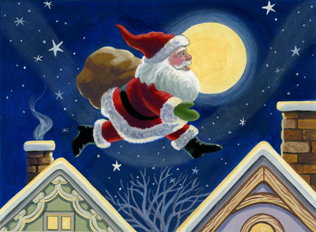 Rooftop Santa 300 dpi - CyleYoung.com